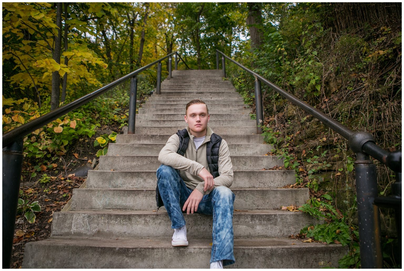 graduation-pictures-stillwater-stairs - Kristina Lynn Photography & Design