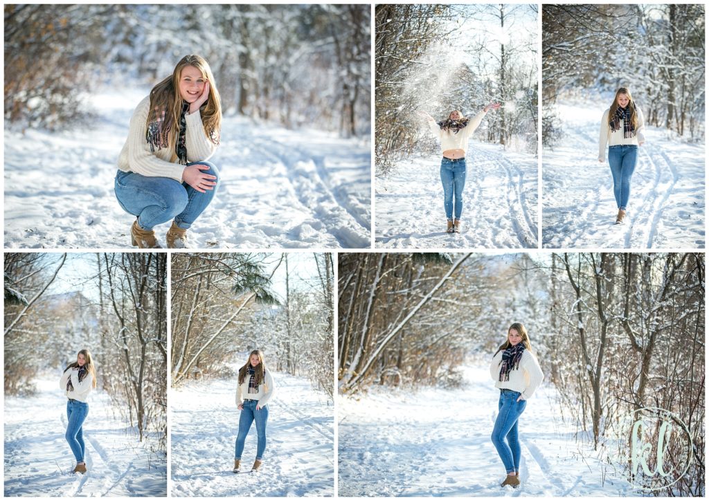Isabelle | Snowy Senior Photo Session - Kristina Lynn Photography & Design